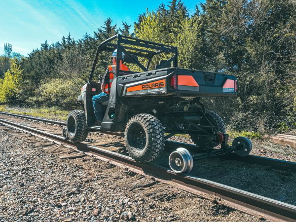 Superior Sales & Service > UTV on Hyrail > Polaris XD Pro on Hy Rail